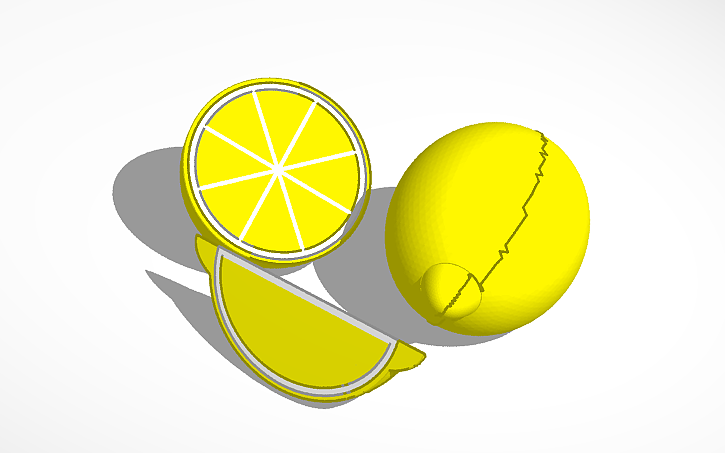 3D design Lemon 3 Ways - Tinkercad