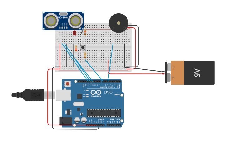 Circuit Design Braking System Tinkercad