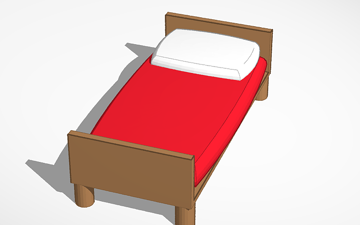 3D design Bed - Tinkercad