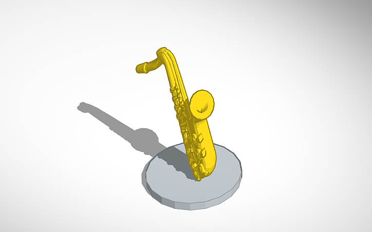 3D design Saxophone - Tinkercad
