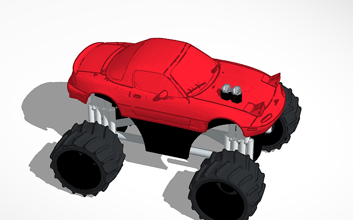 3D design miata monster truck - Tinkercad