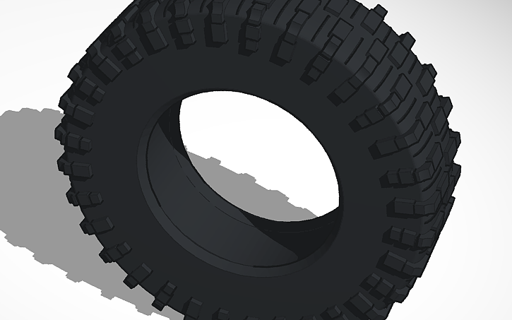 3D design Rock Crawler Off-road Tire - Tinkercad