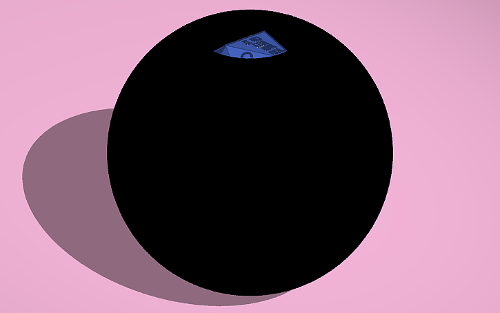 3d Design Magic 8 Ball Sim Lab Tinkercad