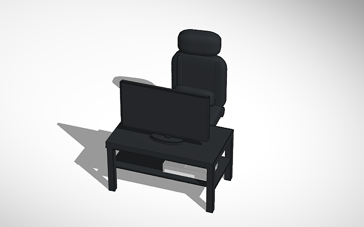3D design gaming set up - Tinkercad