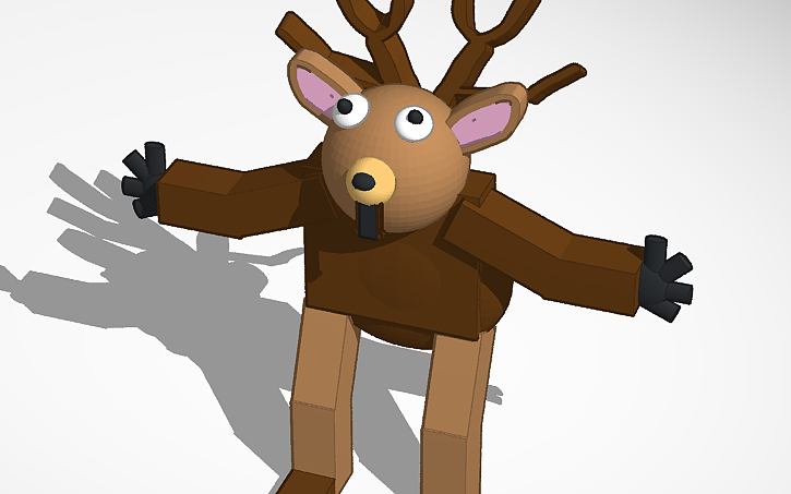 3D design 99 nights in the forest Deer - Tinkercad