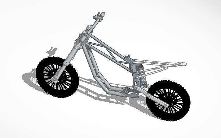 3D design Dirtbike Frame - Tinkercad
