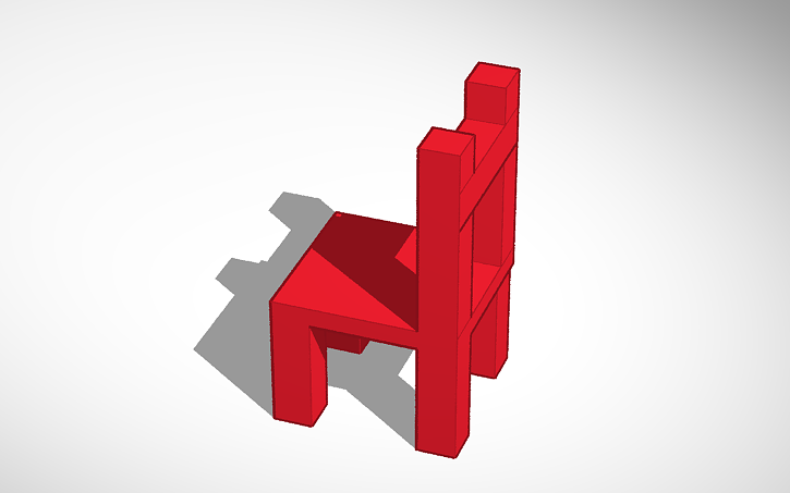 3D design chair - Tinkercad