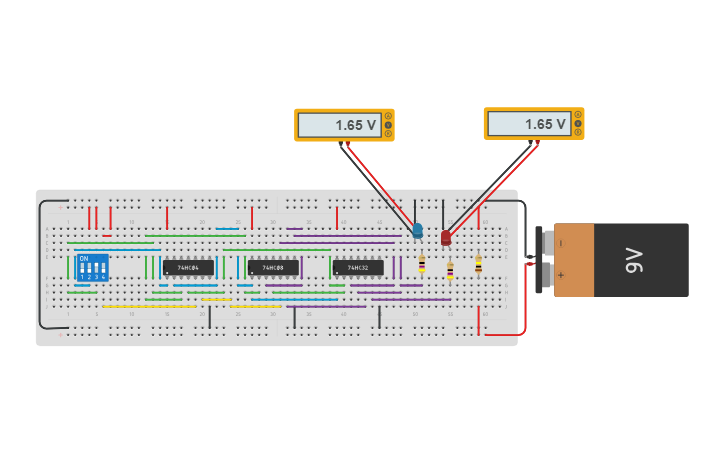 Circuit Design Breadboard Design Circuit 1 Tinkercad