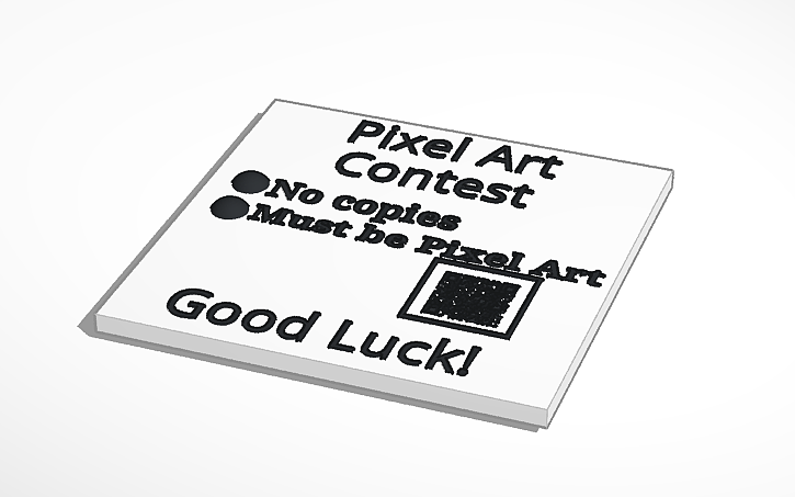 3D design Pixel Art Contest - Tinkercad