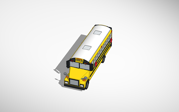 3D design School Bus V2 - Tinkercad