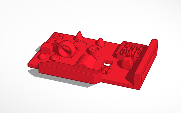 3D design Test Print - Tinkercad