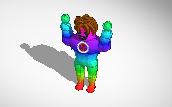 3D design Roblox Superhero - Tinkercad