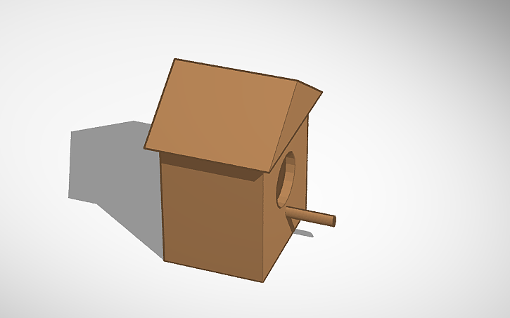 3D design birdhouse - Tinkercad