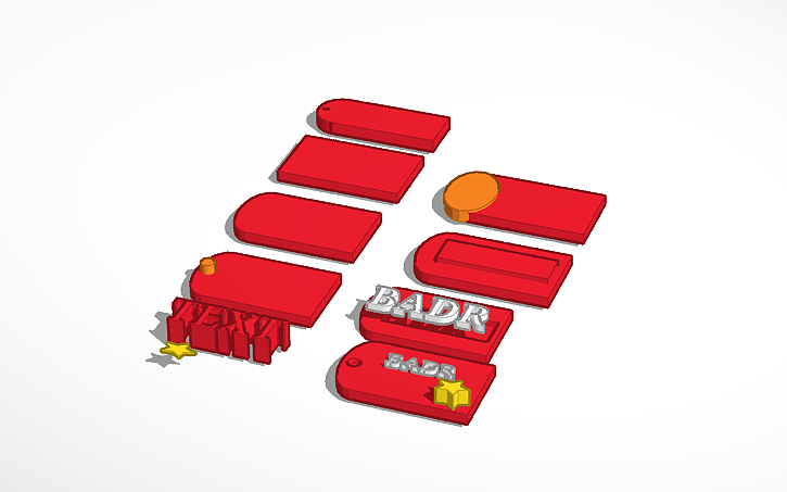3D design Key Chain - Tinkercad