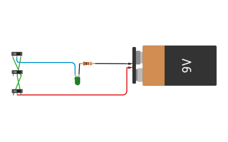 Circuit design Four way - Tinkercad