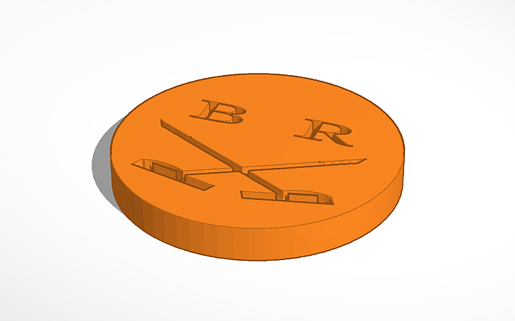 3D design Golf Ball Marker - Tinkercad