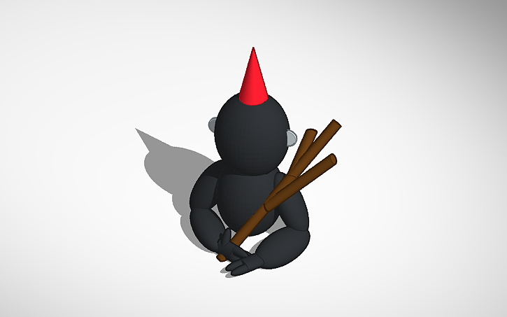 3D design Gorilla Tag Plushie (Display) - Tinkercad