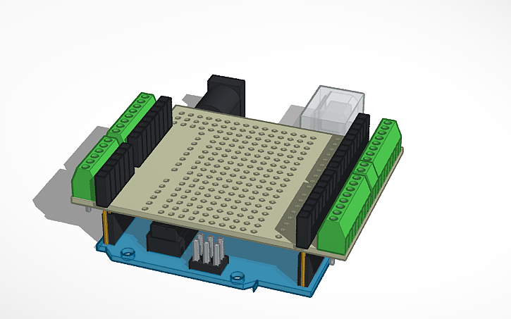 3D design Arduino Uno With Shield - Tinkercad