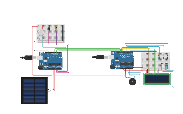 Circuit design weather station - Tinkercad