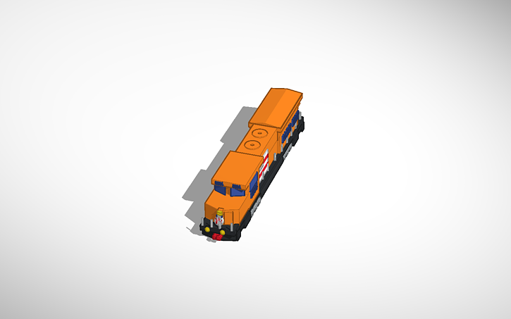 3D design union pacific train - Tinkercad