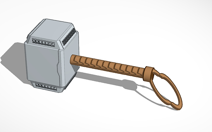 3D design hammer - Tinkercad