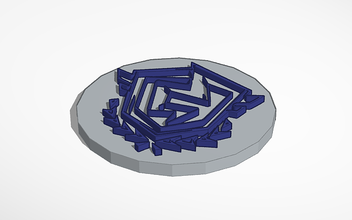 3D design fncs medallion - Tinkercad