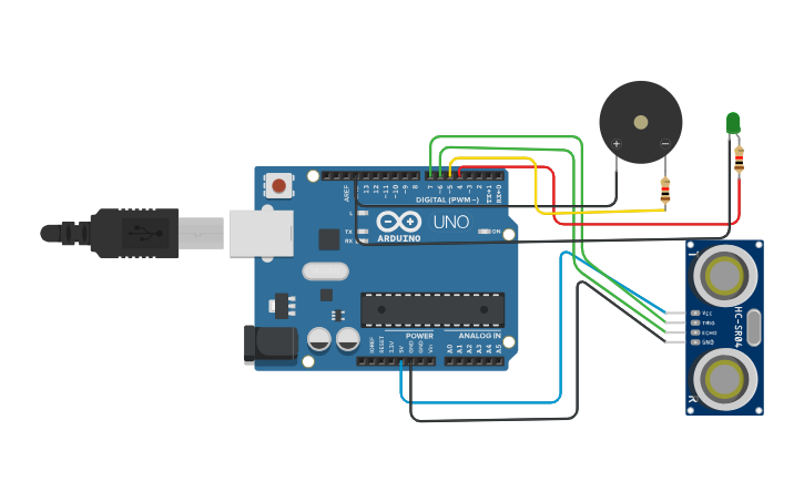 Circuit design distance measure - Tinkercad