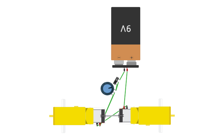 Circuit design Car - Tinkercad