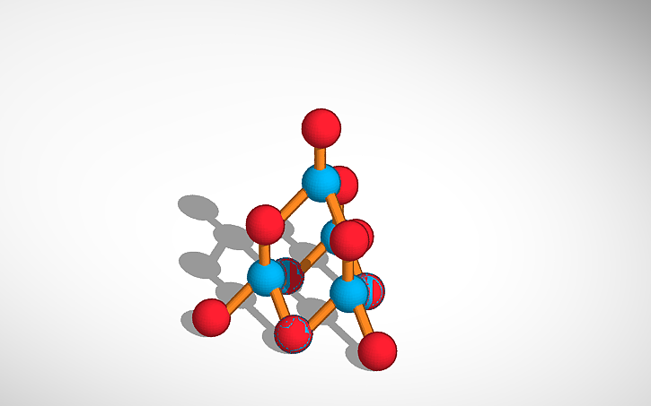 3D design SiO2 - Tinkercad