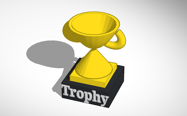 3D design Trophy - Tinkercad