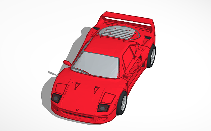 3D design f40 Xtreme track - Tinkercad
