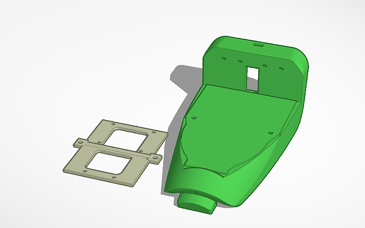 3D design Aeroscout canopy for fpv with ironquad mounting plate - Tinkercad