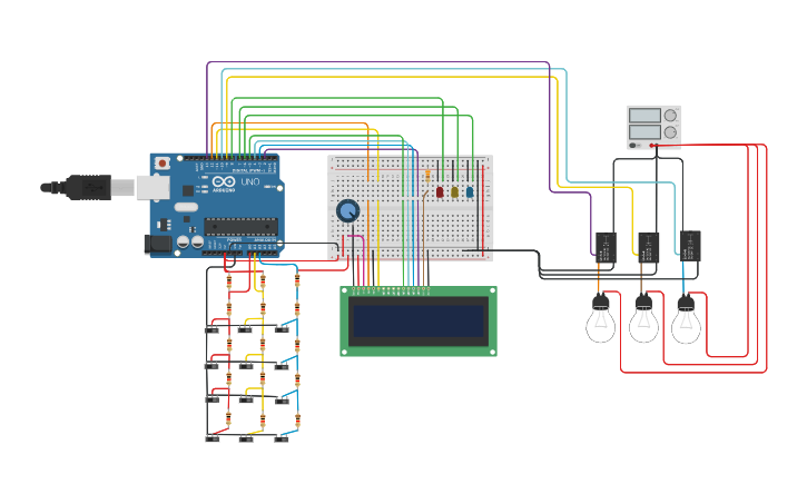Circuit design Underground Cable Fault Detection using Arduino by Rafiq ...