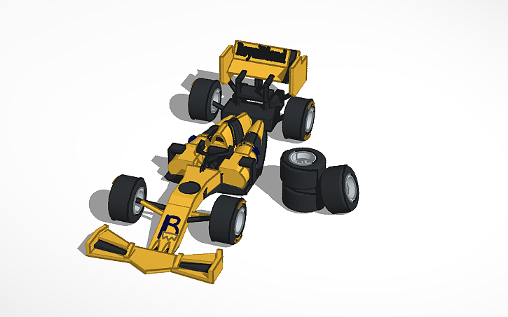 3D design F1 2021, RoyalBlond - Tinkercad