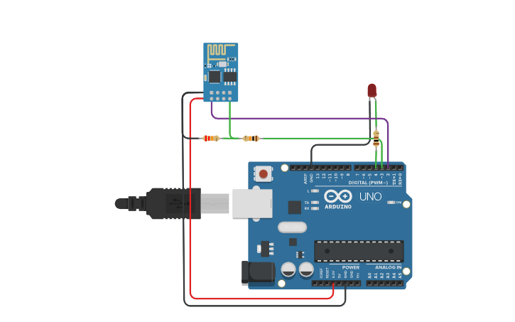 Circuit design Bluetooth-HC05-HC06 - Tinkercad