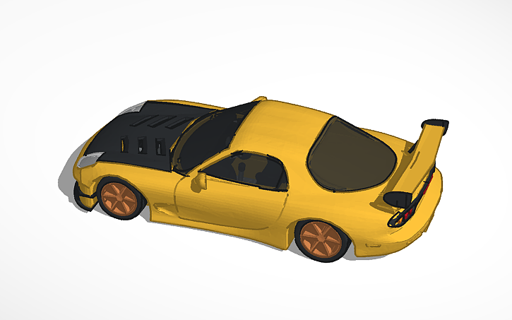 3D design Keisuke Takahashi's Mazda Rx7 Fd3s - Tinkercad