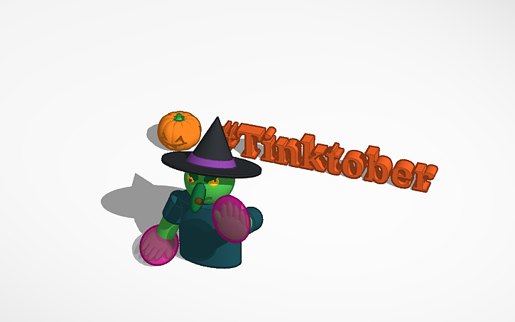 3D design witch - Tinkercad