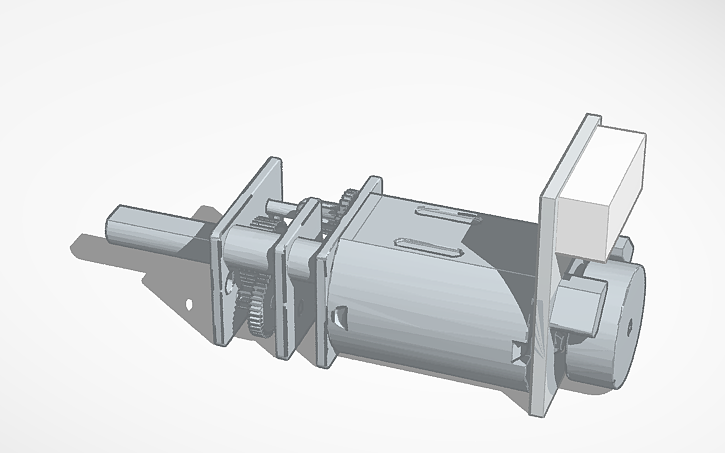 3D design N20 geared motor with encoder - Tinkercad