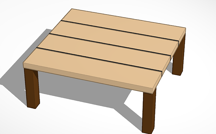 3D design table - Tinkercad