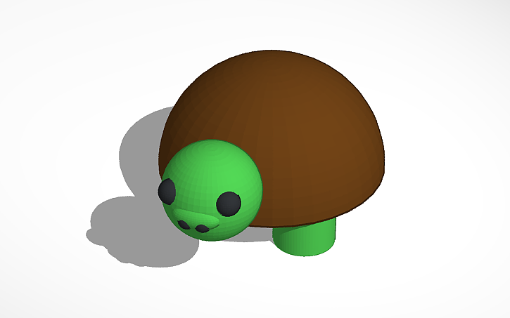 3D design turtle - Tinkercad