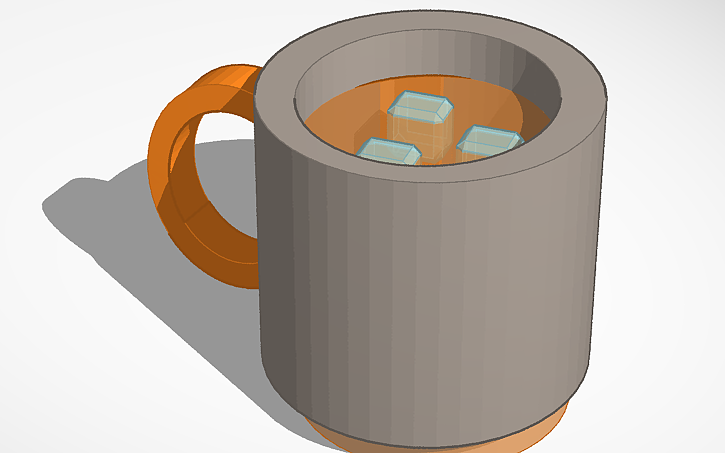 3D design Gelas Richie - Tinkercad