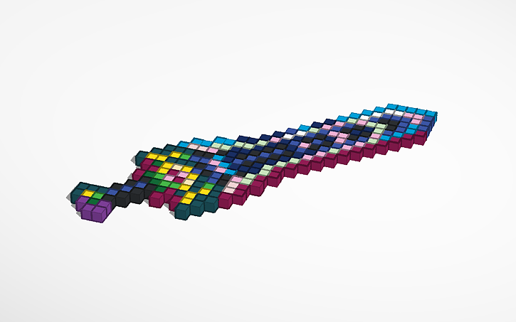 3D design Zenith sword from Terraria - Tinkercad