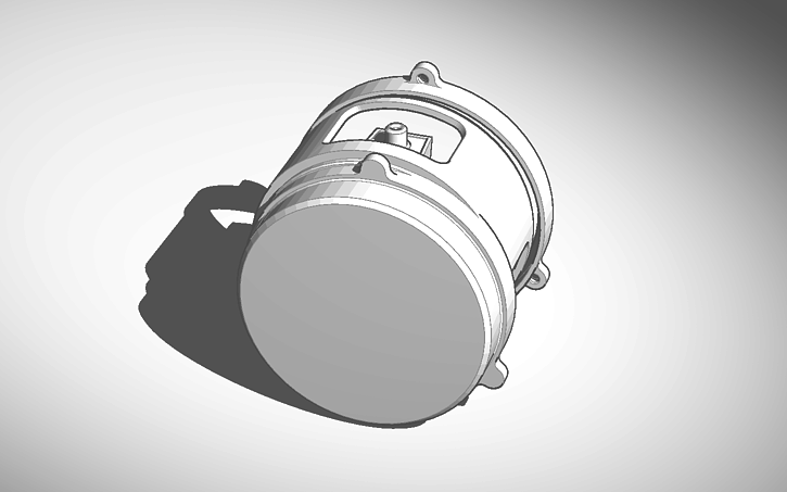 3D design facehugger container - Tinkercad