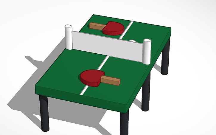 3D design TENNIS DE MESA - Tinkercad