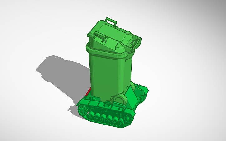 3D design Smart dustbins - 3d (movable) - Tinkercad