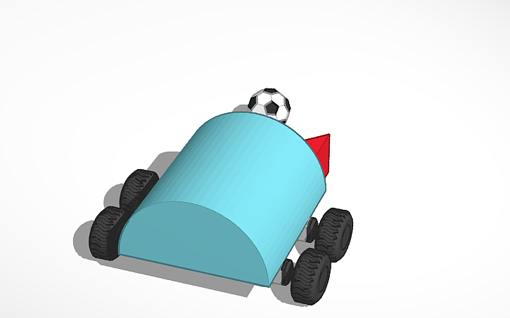 3D design Robosoccer Bot - Tinkercad