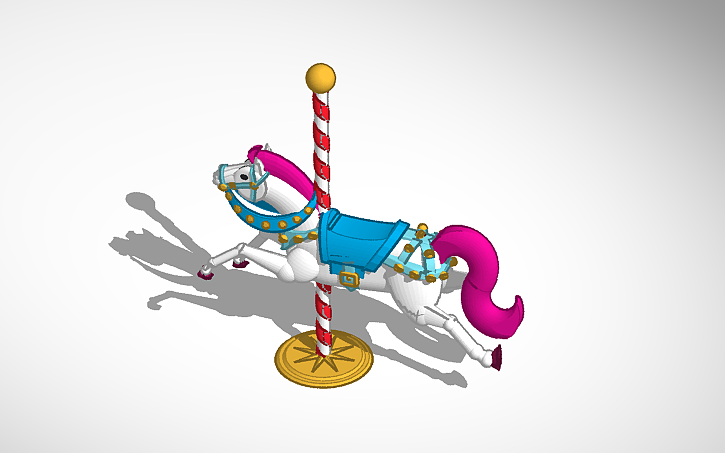 3D design Carousel Horse 2 - Tinkercad
