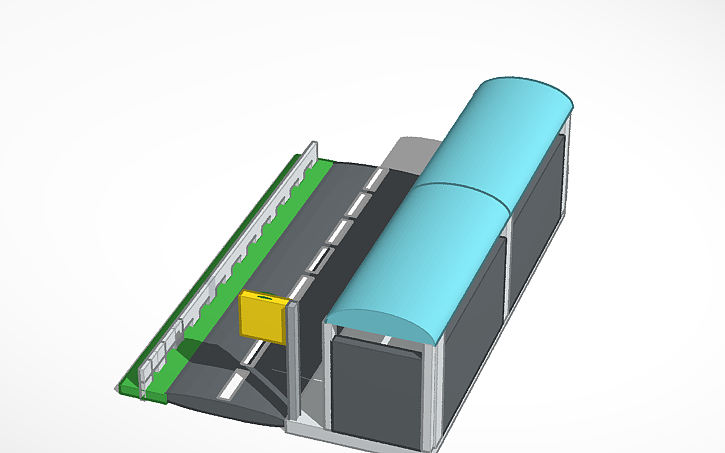3D design Bus Station - Tinkercad