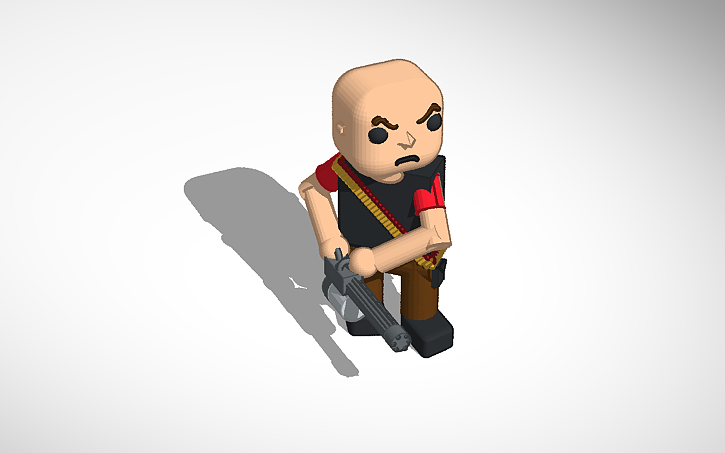 3D design Heavy Tf2 - Tinkercad