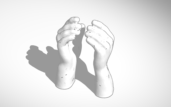 3D design Puppet Hands - Tinkercad